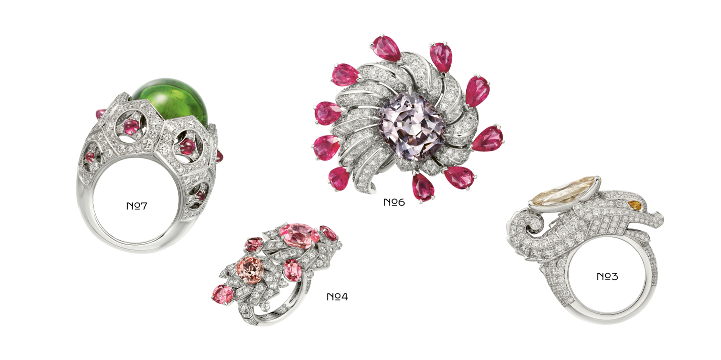 UNE COLLECTION CAPSULE DE SEPT BAGUES